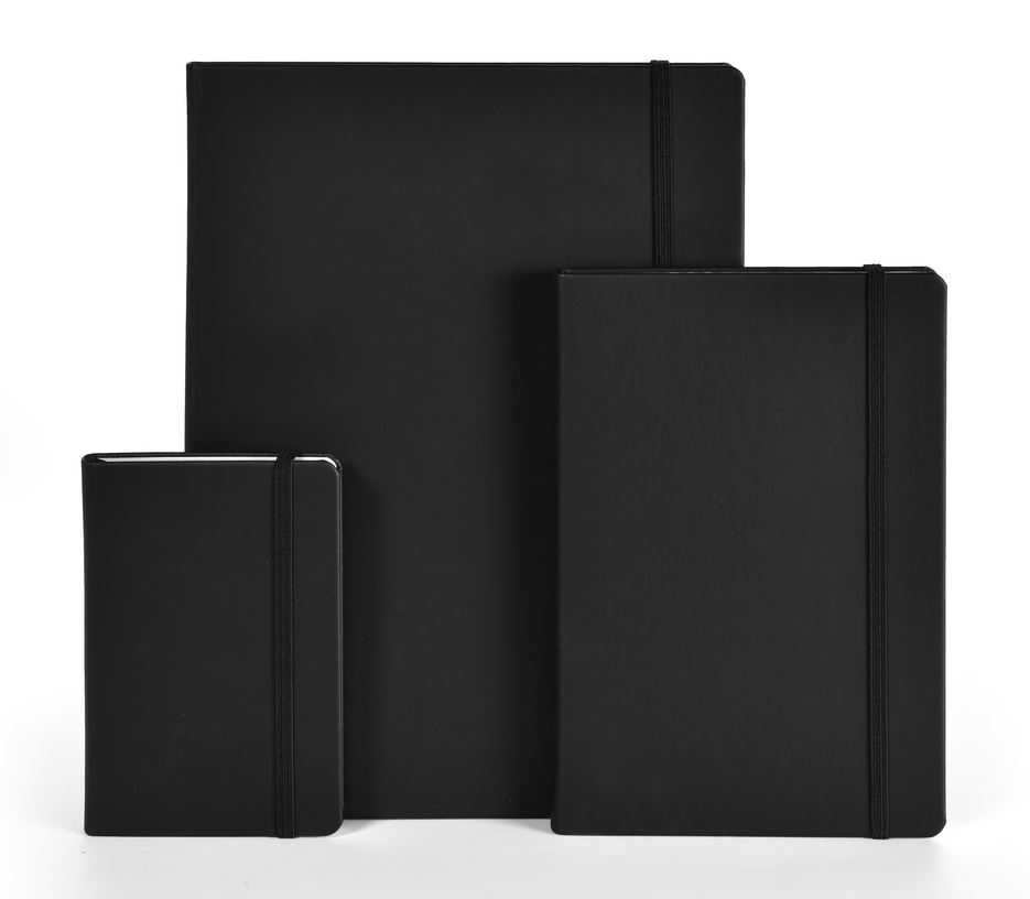 Notesbog A4 ulinieret 80g 96 sider - med lomme