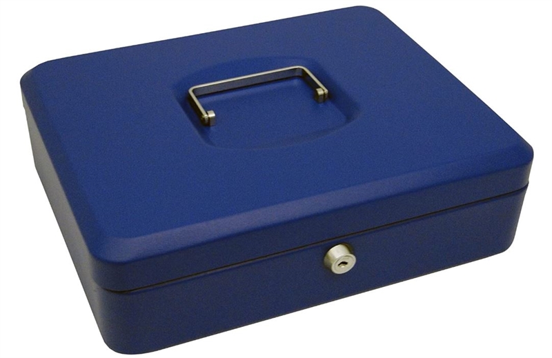 Pengekasse TKL 30 x 25 x 9cm med mønt/seddel bakke