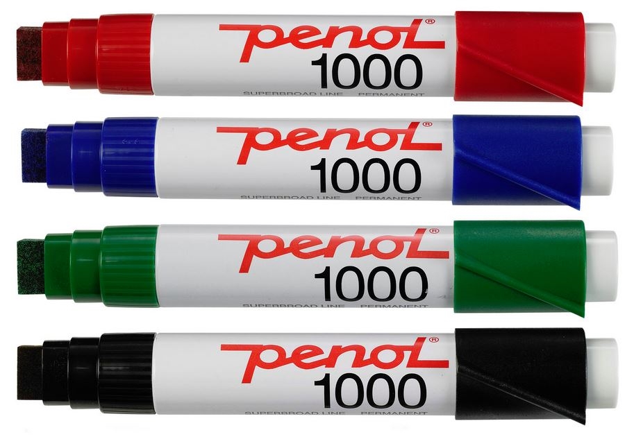 Penol 1000 tuschpen, permanent marker 3-16 mm, skrå spids