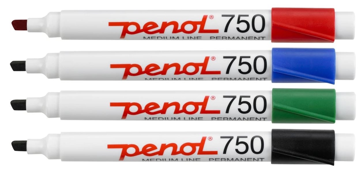 Penol 750 tuschpen m/kantet spids permanent sprit tusch