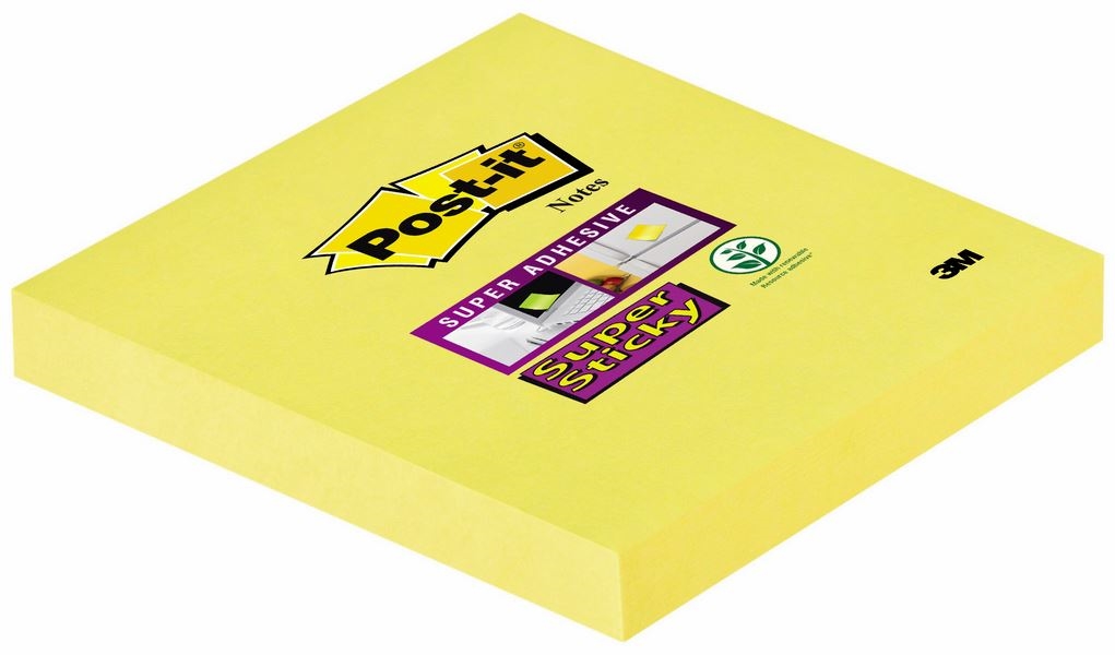 3M Post-it 654 Super Sticky 76x76mm, 12/pk