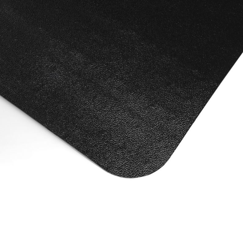 Stoleunderlag, sort, 120x150 cm, Floortex PVC - uden pigge