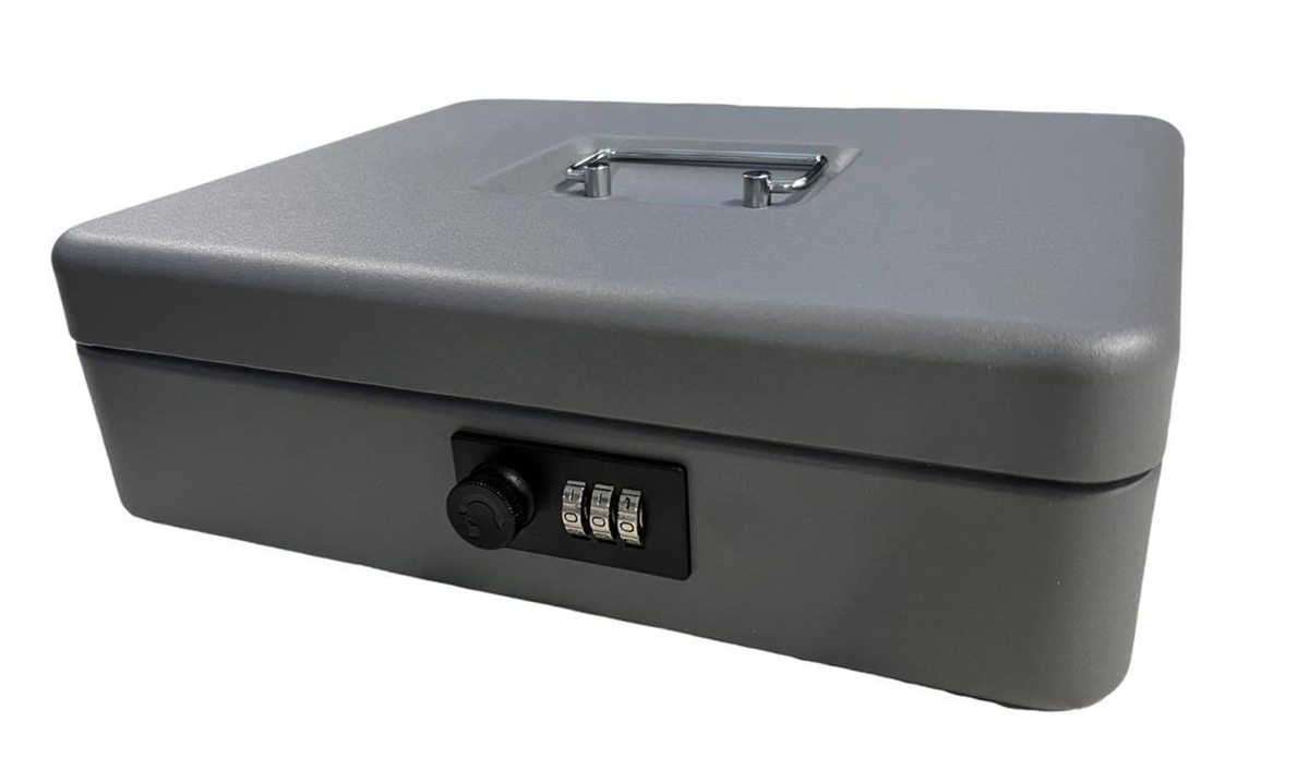 Pengekasse TKL med kodelås 12 mørkegrå UDSOLGT