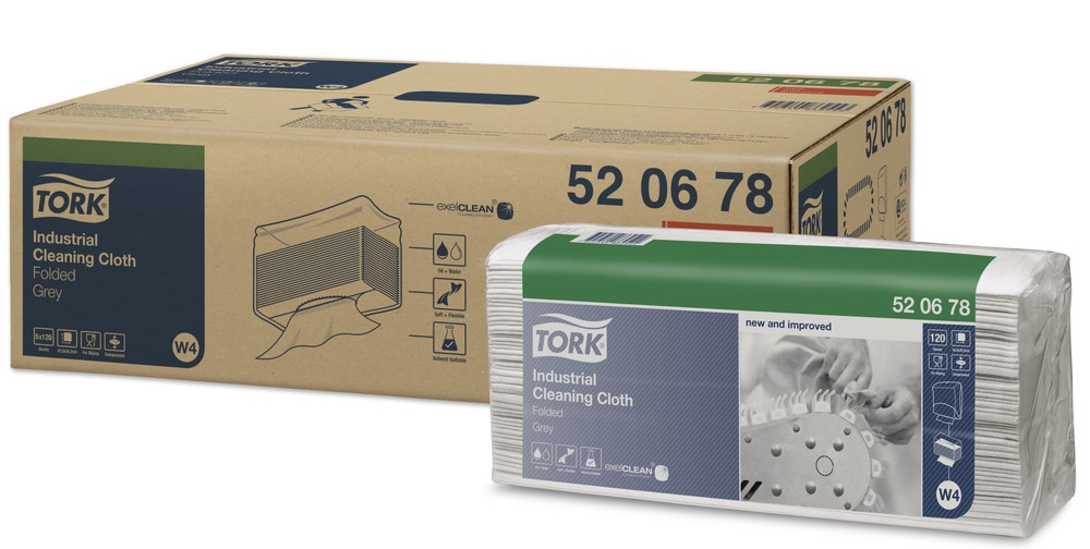 TORK 520679 Industri Aftørringsklud W4 120 stk (gl. nr. 520678)