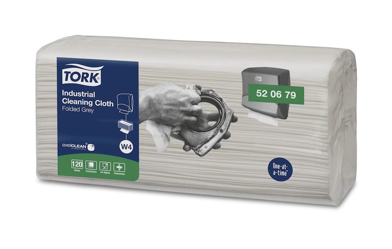 TORK Industri Aftørringsklud 520679 (gl. nr. 520678), 4x120 stk, W4 ...