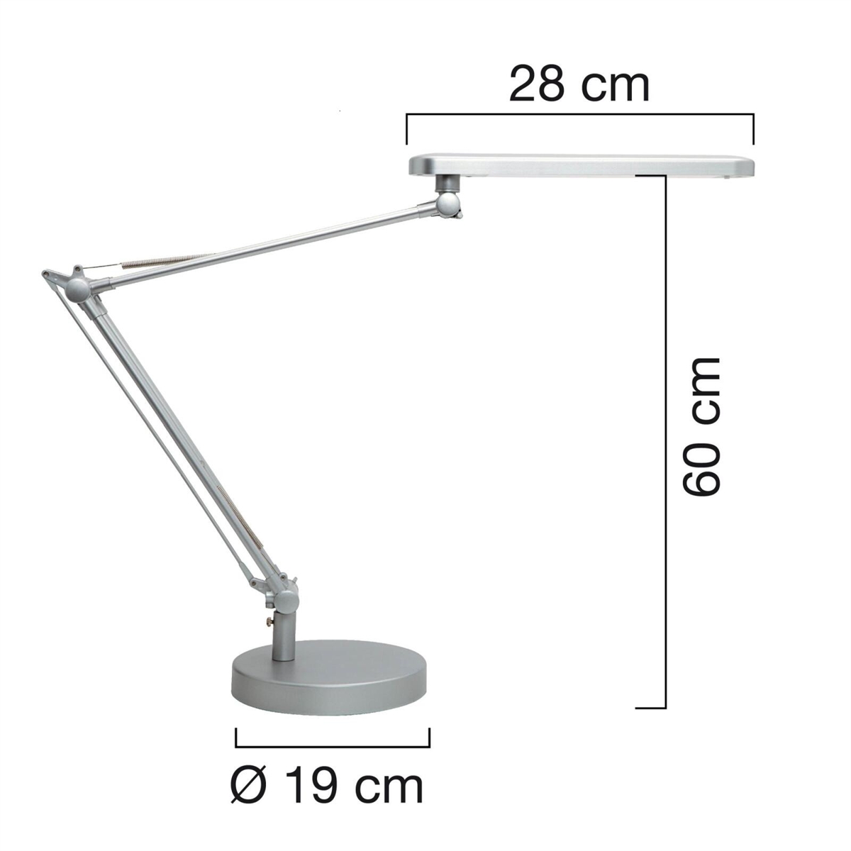 Unilux Mamboled LED bordlampe - sølv