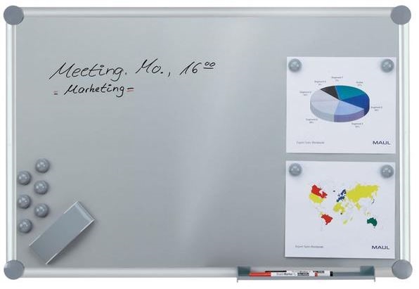 Whiteboard tavle 60cmx90cm, grå-silver special design 2000