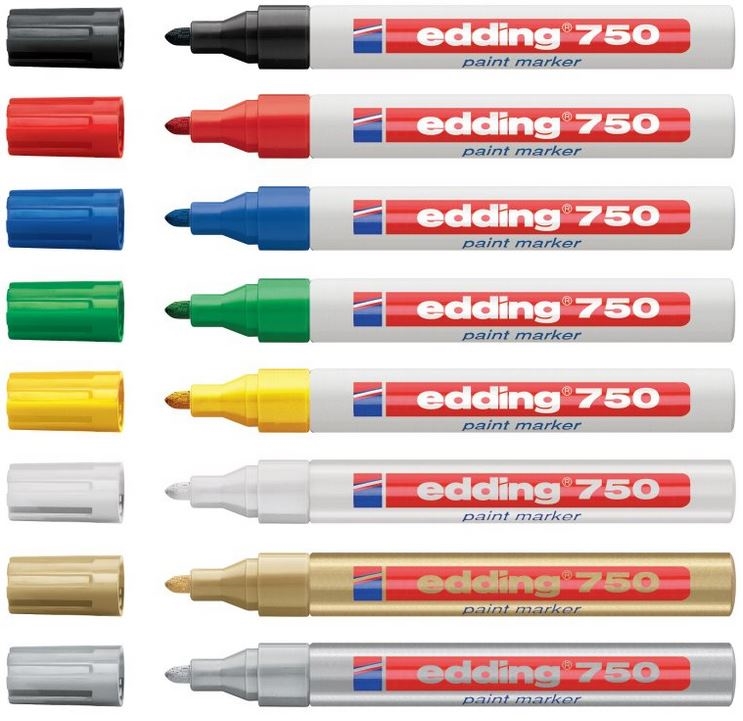 Edding 750 Paint Marker 2-4 mm 10 pr. æske