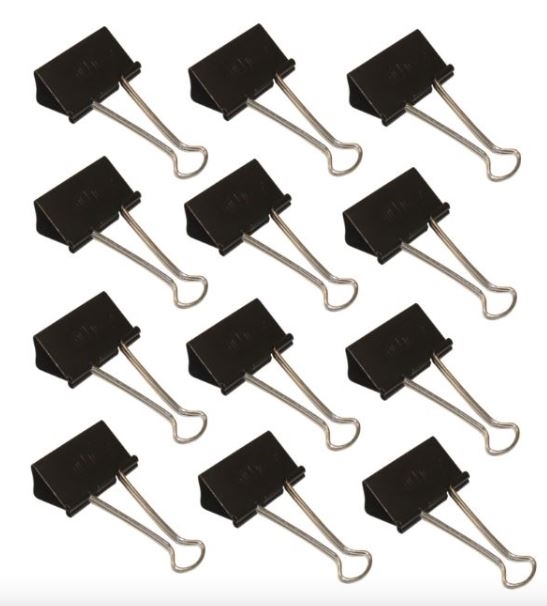 Foldback clips 51mm - sort